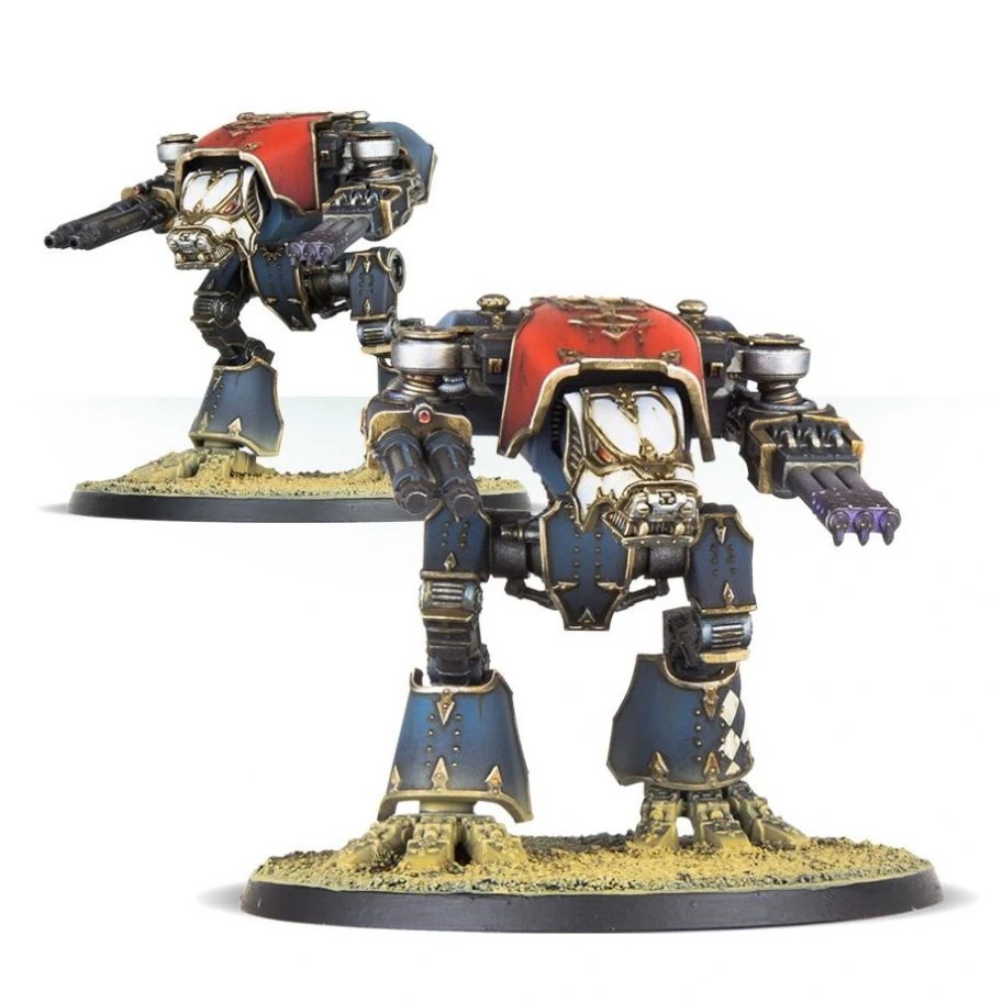 Warhound Titans x2 (Adeptus Titanicus) | BlackMarketMiniatures.net