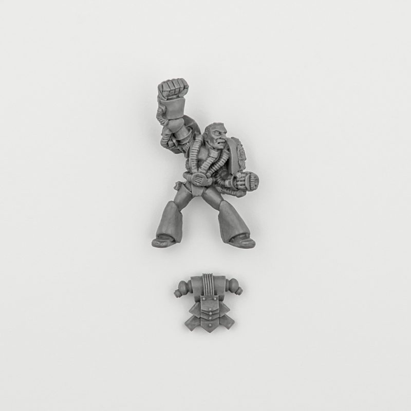 Space Marine with Power Fist and Hand Flamer / Brother Sawyer 1988 ...